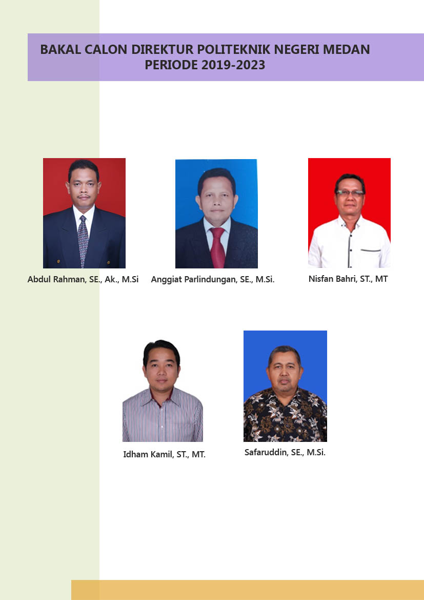 PENGUMUMAN BAKAL CALON DIREKTUR POLITEKNIK NEGERI MEDAN PERIODE 2019-2023 – Politeknik Negeri Medan